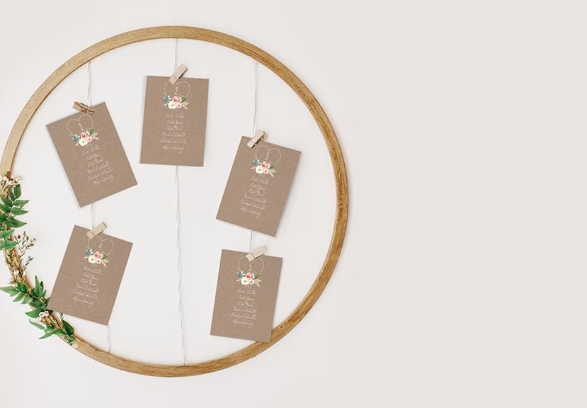 Sitzordnung/Sitzplan für Ihre Hochzeit – Lieferung in 1-2 Tagen