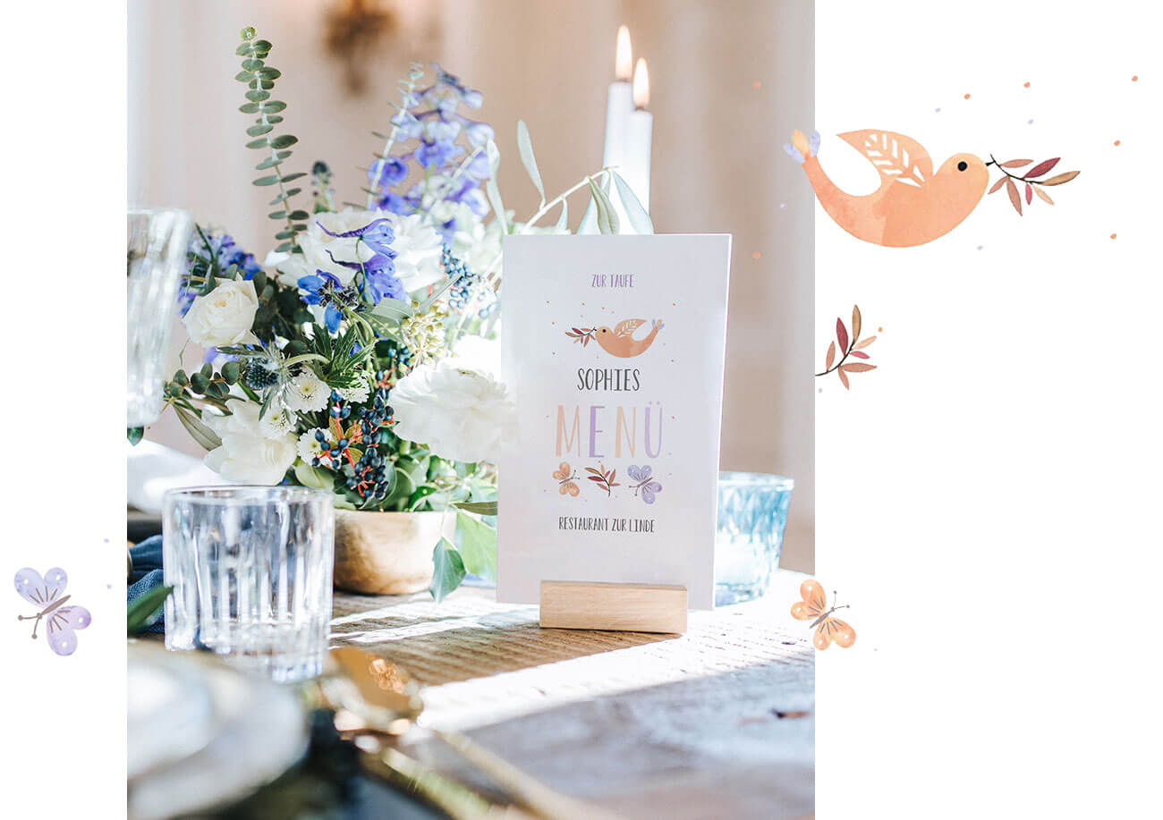 Taufkarten selbst gestalten – die schönsten Karten zur Taufe