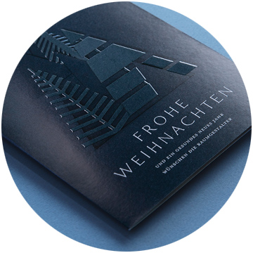 Geschäftliche Weihnachtskarten 2022 » mit Logo drucken