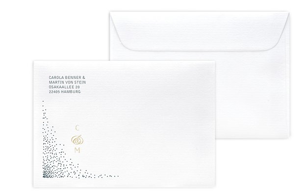 Umschlag mit Design "Glanzvoll"