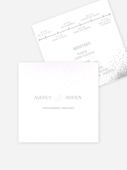 Programme mariage à personnaliser – Livraison rapide
