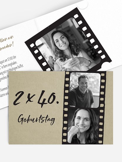 Geburtstagseinladung "Zusammen"