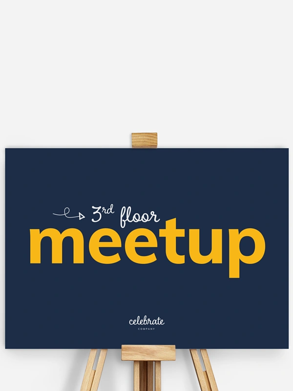 Poster "celebrate company - Meetup HH 3rd floor"