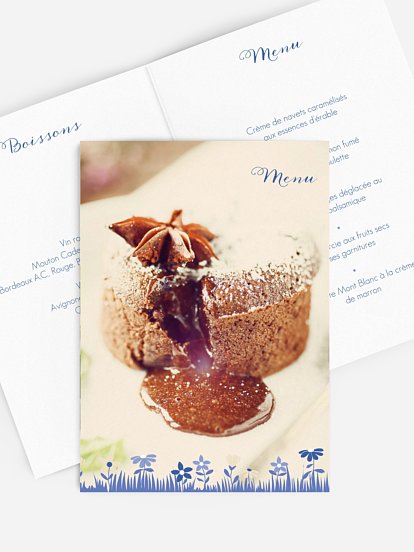 Joli menu baptême à personnaliser | faireparterie