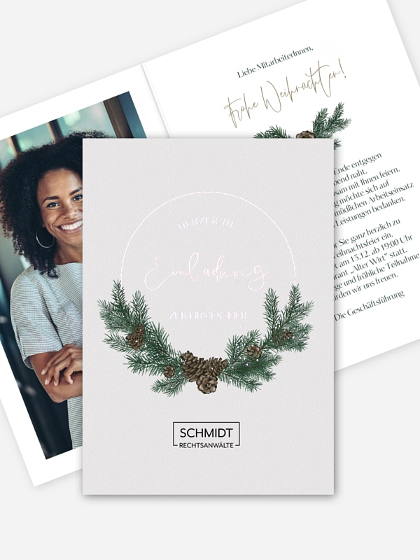 Einladung zur Weihnachtsfeier "Goldener Advent"