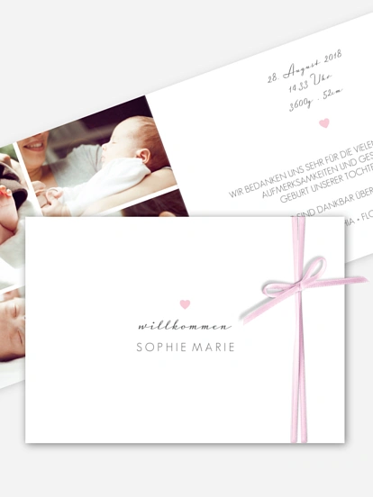 Geburtskarte "Introducing"