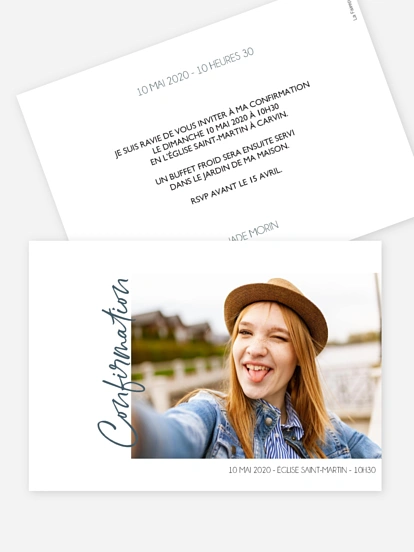 invitation confirmation "Modern Fish"
