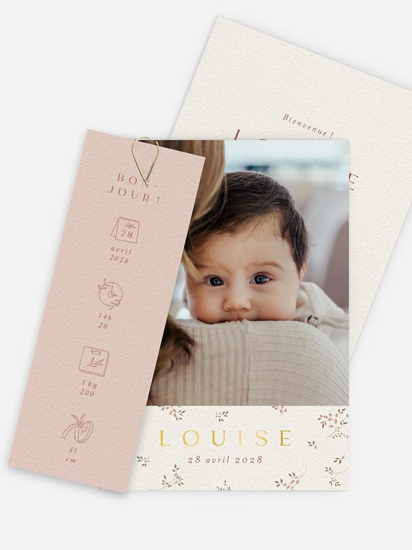 Faire-part de naissance "Ashley 1"