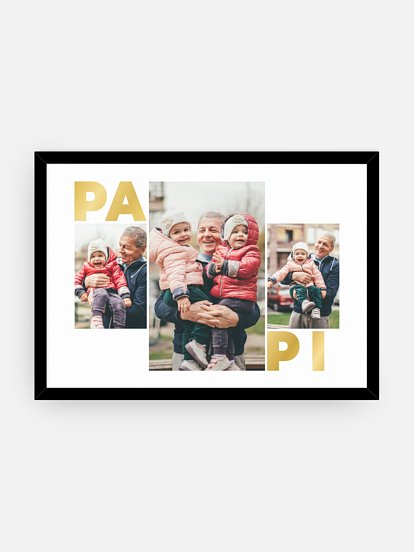 Poster fête des pères "Avec amour - Papi"