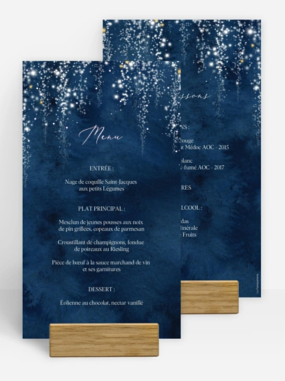 Poster bienvenue mariage "Magic night"