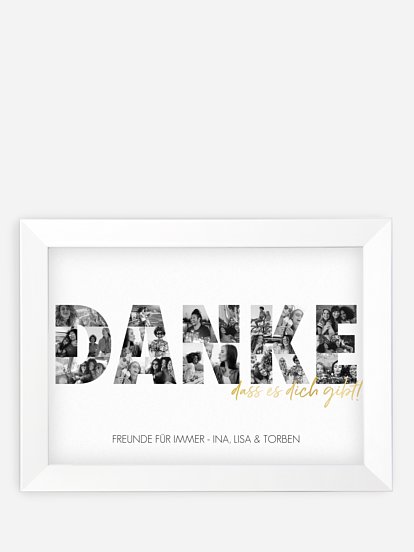 Poster "Danke in Bildern"