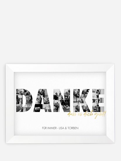 Poster Valentinstag "Danke in Bildern"