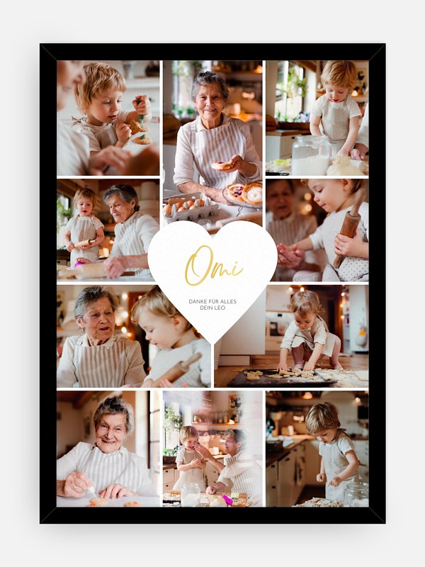 Poster "Herzergreifend Omi"