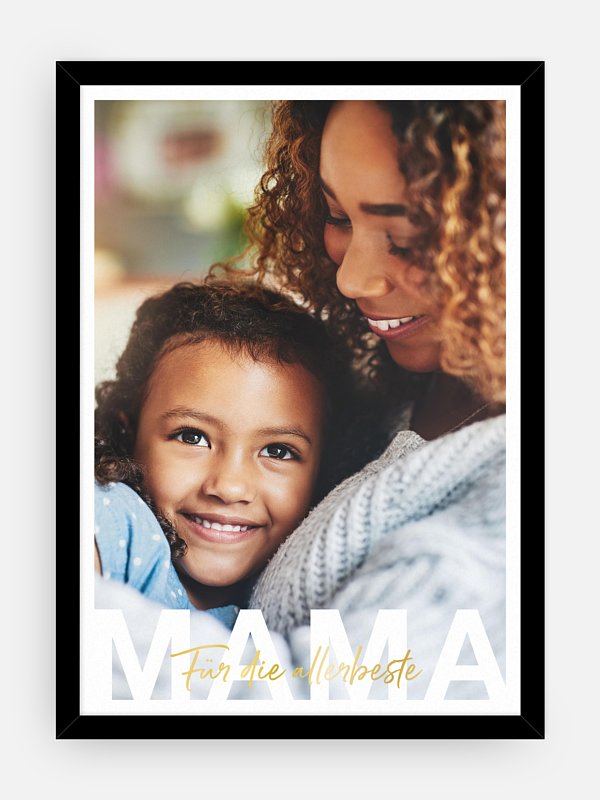 Poster "Mama in Lettern"