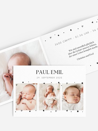 Geburtskarte "Wunderkugel"