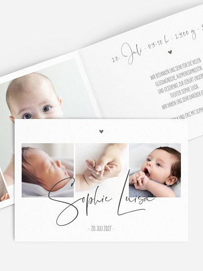 Geburtskarte "Golden Child"