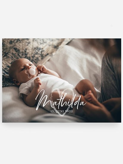 Poster Geburt "We Are Family"