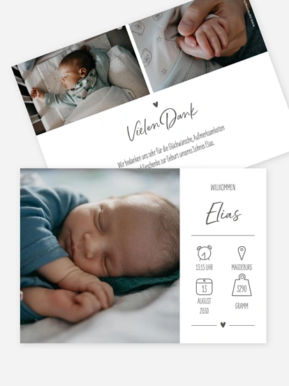 Geburtskarte "Kleine Füsschen"