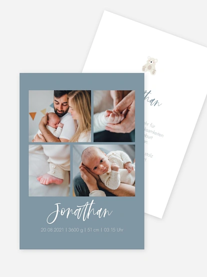 Geburtskarte "Kleiner Elefant"