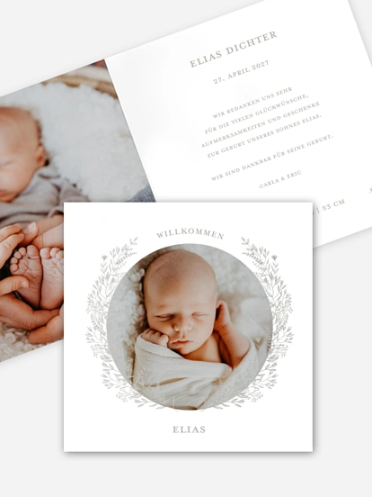 Geburtskarte "Wunderkugel"