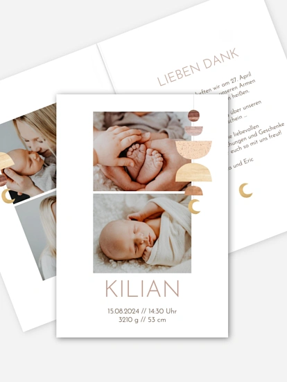 Geburtskarte "Sparkling Wonder"