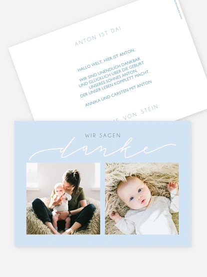 Geburtskarte "Kleine Schmetterlinge"