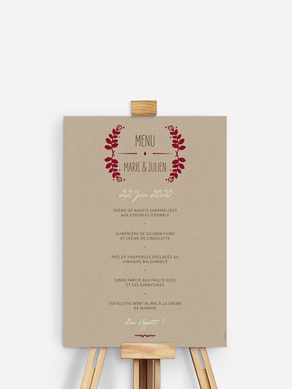 Etiquette bouteille "Rustic Love"