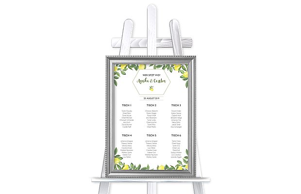 Sitzplan Plakat "Amalfi"