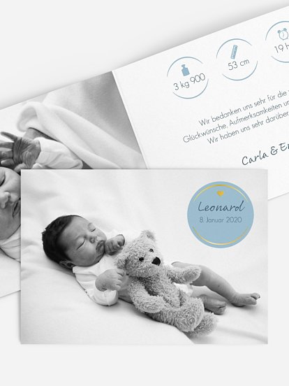 Geburtskarte "Happy Letter"