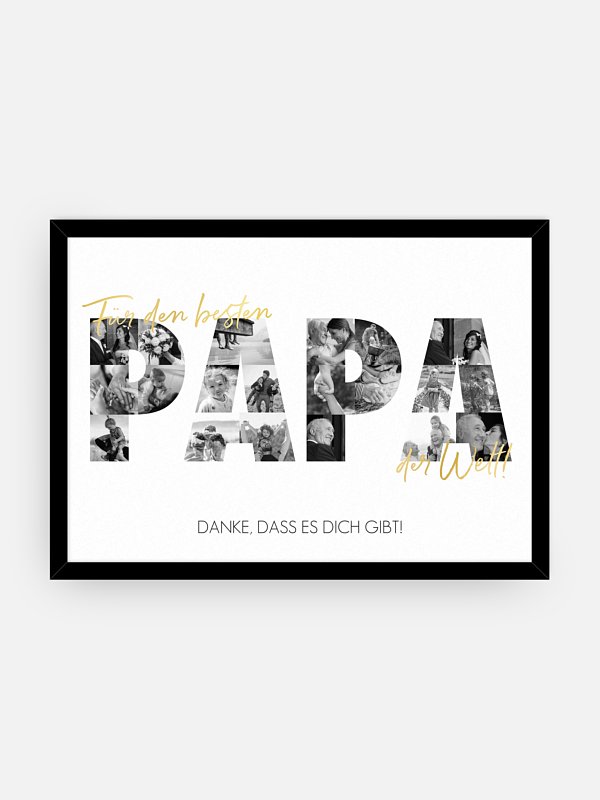 Poster "Bilder für Papa"