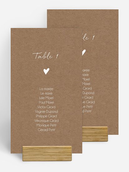 Noms de table mariage - originaux et personnalisables