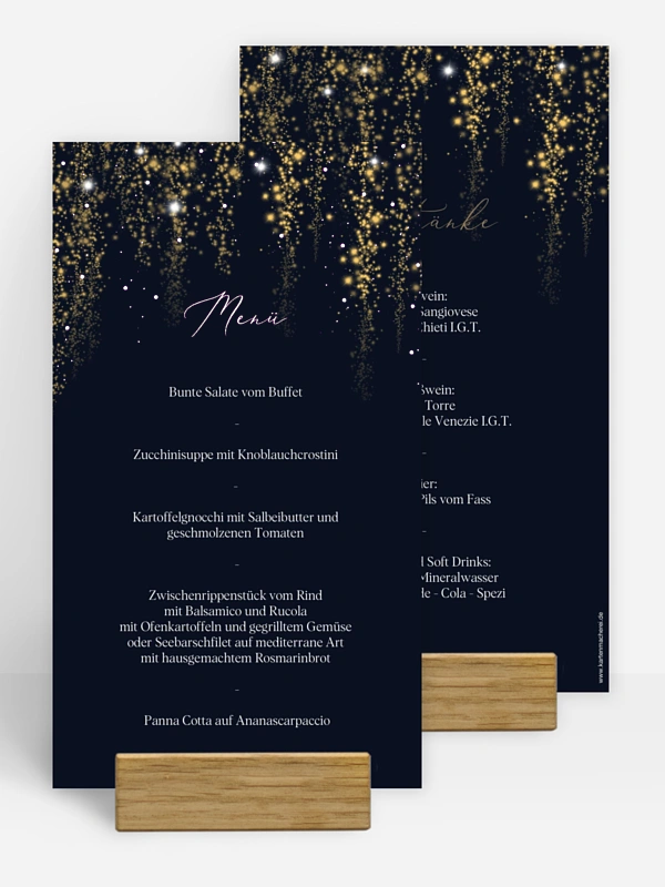 Menükarte "Twinkle Star"