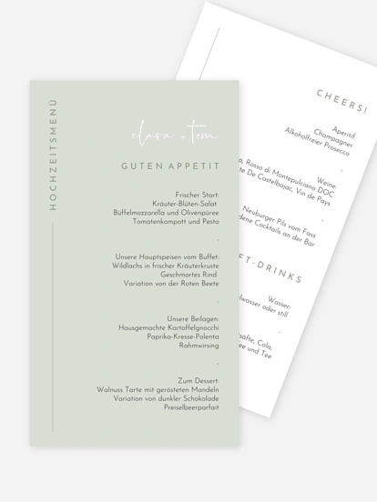 Hochzeitseinladung "Modern Type"