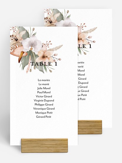 Noms de table mariage - originaux et personnalisables