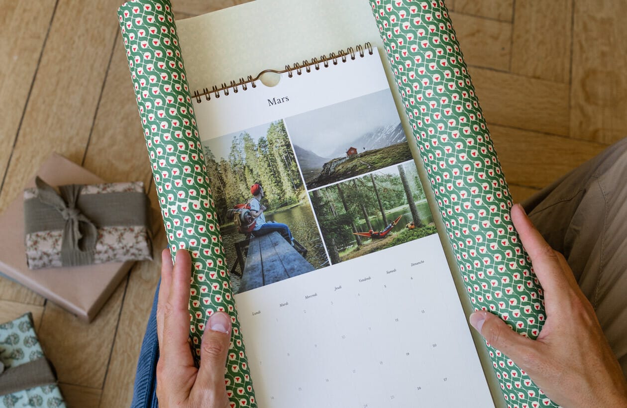 Calendrier mural cases personnalisables "Gui joli"