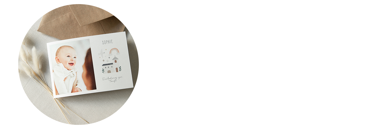 Taufkarten selbst gestalten – die schönsten Karten zur Taufe