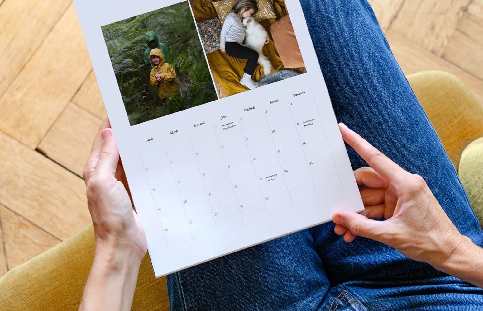 Calendrier planning personnalisé avec photos – Rosemood