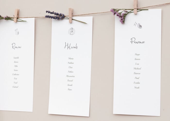 DIY Sitzplan-Ideen Hochzeit | Atelier Rosemood